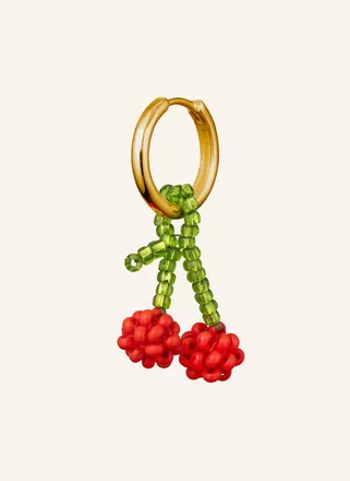 Pura Utz Pura Utz Creolen Mini Cherry Earring By Glambou gold