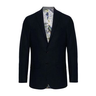 Etro Jersey-Blazer mit Leinenmischung - - Jackets - Herren - Blau - L