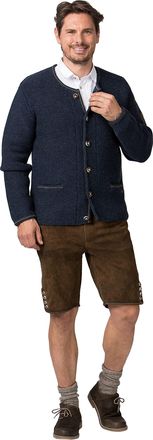 Stockerpoint Amaro Herren Trachtenstrickjacke, Enzian, 44