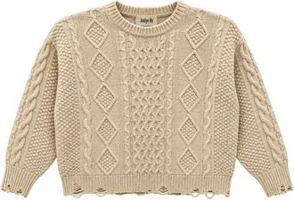 Aniye By Maille &agrave; col rond - Femme - Pulls - Beige - Taille: 36 FR