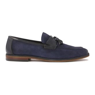 Kazar Marineblaue Wildleder- und Glattleder-Loafer - - Shoes - Herren - Blau - 46 EU