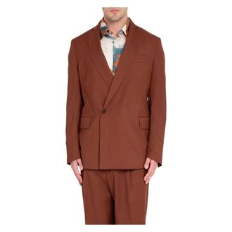 Costumein 1-Knopf-Wollblazer in 9915 - - Jackets - Herren - Braun - S