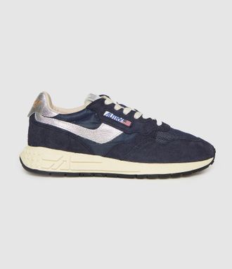 Autry Baskets Reelwind Low Femme Suedenil Net Spac Silv