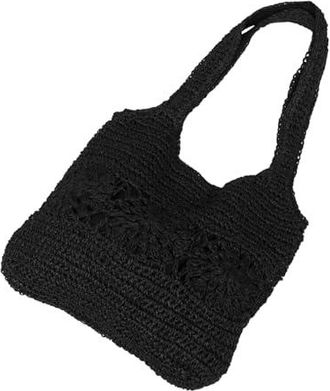 Yardwe Sac Cabas Femme Grand Format Tiss&eacute; Main L&eacute;ger R&eacute;sistant avec Compartiments Multiples et Bandouli&egrave;re Confortable pour Voyage et Plage