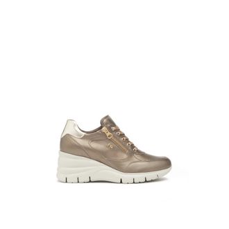 Nero Giardini Femme, Chaussures, Brun, Taille: 39 EU Baskets en cuir lamin&eacute;