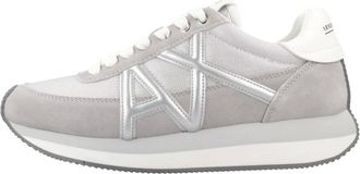 A|X Armani Exchange Baskets style running avec logo - Femme - Chaussures - Gris - Taille: 39 EU