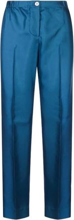 F.R.S. For Restless Sleepers F.r.s For Restless Sleepers, Femme, Pantalons, Bleu, Taille: 38 FR Etere Cuffed High Piping Pants