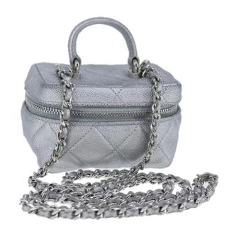 Chanel Pre-owned Cuir sacs-main - Femme - Pre-owned - Gris - Taille: ONE Size