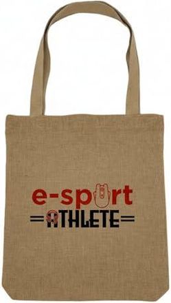 Fabulous Sac Shopping Tote Bag Aspect Lin - e-Sport Athlete Video Game Profession Passion - Sac de Courses Toile Epaisse 360g Beige Naturel Cabas Port&eacute; Epaule 