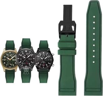 Generic Für IWC Fluorkautschuk-Uhrenarmband, Schnellverschluss, Pilot F1 Team, wasserdichtes Sportarmband, 20 mm, 21 mm, 22 mm