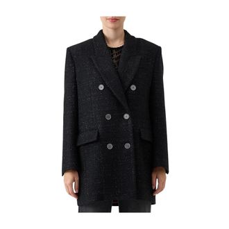 Versace Jeans Couture Doppiopetto Lurex-38 - - Jackets - Damen - Schwarzk - S