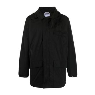Aspesi Homme, Manteaux, Noir, Taille: 2XL Parka Oversize à Capuche