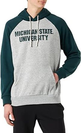 Champion Legacy College Heavy Powerblend Sweatshirt &agrave; Capuche, (Gris chin&eacute;/Vert Bouteille), XL Homme