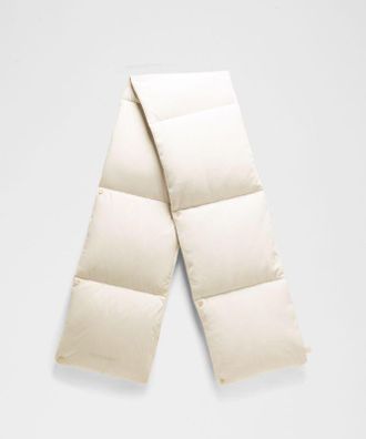 lululemon Wunder Puff Velour Scarf in Light Ivory