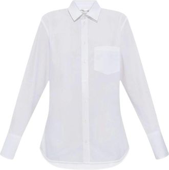 Victoria Beckham Femme, Blouses et Chemises, Blanc, Taille: 34 FR Cotton Poplin Shirt
