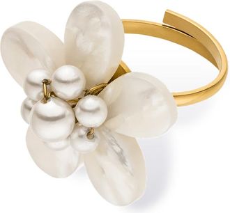 Purelei Pearly Flower Ring