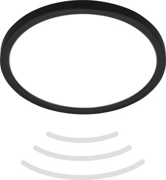 Briloner LED Deckenlampe mit Bewegungsmelder 3m Reichweite IP44, neutralweiße Lichtfarbe, flach, 120 Grad Erfassung, Deckenleuchte, LED Panel, Badlampe, Badezi