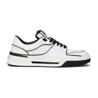 Dolce & Gabbana Leather Court Sneakers - - Shoes - Herren - Wei&szlig; - 40 EU