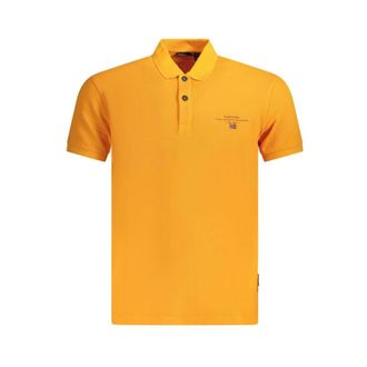 Napapijri Orange Baumwoll Herren Polo Shirt - - Tops - Herren - Orange - M