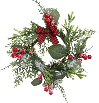 Generic Weihnachtsgirlanden, k&uuml;nstlicher Weihnachtskranz - Tischkranz Ringe K&uuml;chentischdekoration, f&uuml;r K&uuml;che Esszimmer Desktop Wohnzimmer Arbeitszimmer Schlaf