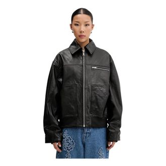 Rotate Bomber Con Zip - - Jackets - Damen - Schwarzk - M