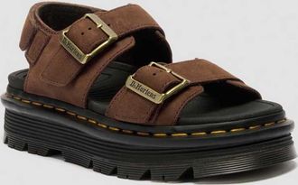 Dr. Martens Zebzag Nubuck Plateausandalen in Braun, Gr&ouml;&szlig;e: 36