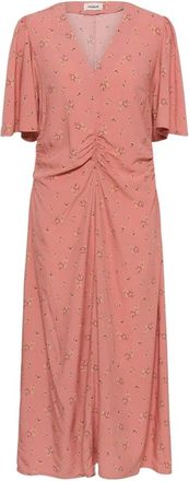 Soaked In Luxury Robe Arjana &agrave; Ruch&eacute;s - Femme - Robes - Rose - Taille: 40 FR