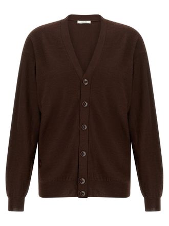 Christophe Lemaire Wool-blend Asymmetrical Cardigan - Brown