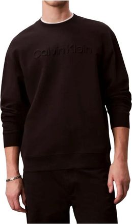 Calvin Klein Homme, Sweatshirts et sweats &agrave; capuche, Noir, Taille: XL Sportswear Graphic Crewneck