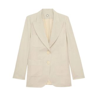 Ines De La Fressange Femme, Vestes, Beige, Taille: 42 FR Veste Tailleur Thad&eacute;e
