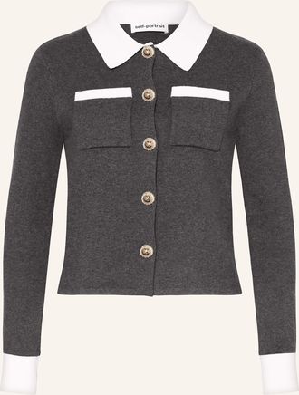 Self Portrait Self-Portrait Strickjacke grau