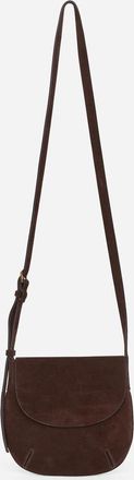 Arket Umh&auml;ngetasche Aus Veloursleder -Braun