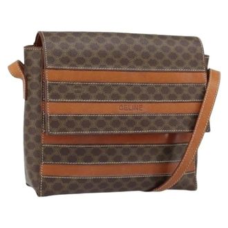 Celine Sac bandouli&egrave;re en plastique Pre-owned - Femme - Pre-owned - Brun - Taille: ONE Size