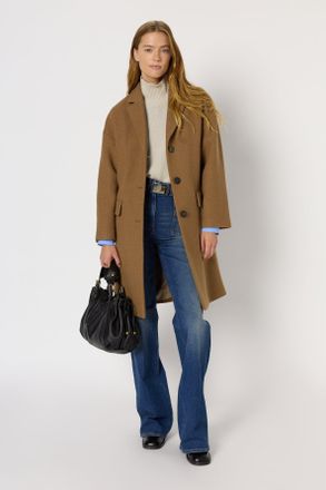 Gerard Darel Manteau ample esprit pardessus - MAHAULT - Paille