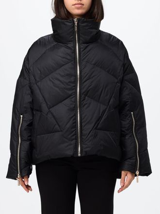 Twinset Doudoune courte en nylon matelass&eacute; avec col montant et fermeture zipp&eacute;e