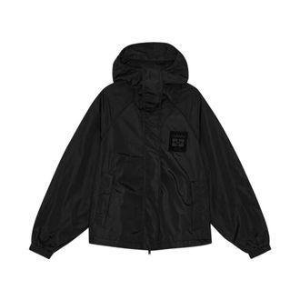 Ganni Femme, Vestes, Noir, Taille: 42 FR Veste L&eacute;g&egrave;re en Nylon Flyweight
