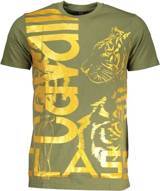 Cavalli Kurz&auml;rmeliges T-Shirt - - Tops - Herren - Gr&uuml;n - XL
