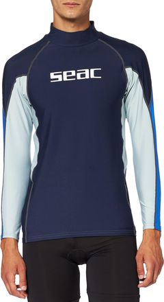 Seac Seac RAA Long Evo Man Rash Guard UV-Schutz-Shirt zum Schnorcheln und Schwimmen Langarm für Herren