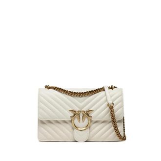 Pinko Pinko, Femme, Sacs, Blanc, Taille: ONE Size Love One Classic Bag