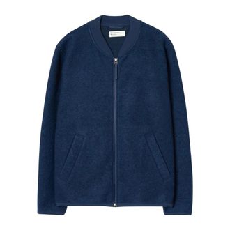 Universal Works Zip Bomber - - Jackets - Herren - Blau - L