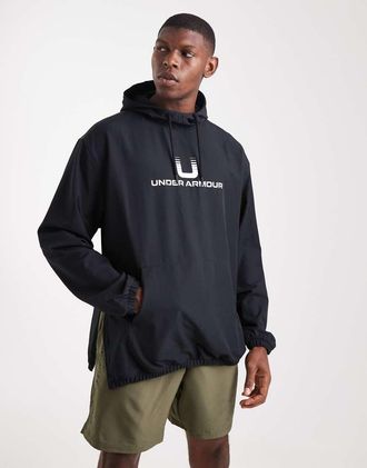 Under Armour Unstoppable - Kapuzenpullover auf Webstoff in Schwarz