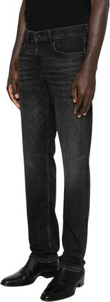 7 For All Mankind Homme, Jeans, Noir, Taille: W30 Slimmy Tapered Jeans