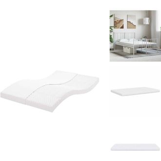 vidaXL Schaumstoffmatratze Wei&szlig; 120x220 cm 7-Zonen H&auml;rtegrad 20 ild - Schaumstoffmatratze - Schaumstoffmatratzen - Matratze - K&uuml;hlmatratze