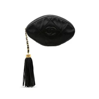 Chanel unisex, Pre-owned, Noir, Taille: ONE Size Pre-owned Sacoche matelass&eacute; en satin