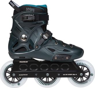 Powerslide Inline Skate Imperial Darkteal 110, für Urban und Fitness, für Damen und Herren in dunkelblau