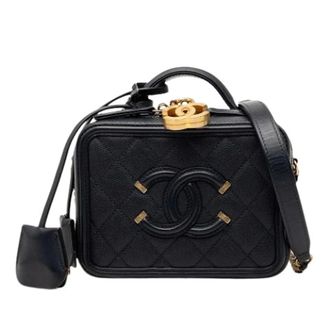Chanel Pre-owned Filigree Vanity Case - Femme - Pre-owned - Bleu - Taille: ONE Size