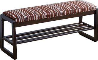 Generic Schuhbank mit Sitzfl&auml;che Kissen, Stabilem Holzrahmen Bequemer Stoff Moderne Schlichte Bank f&uuml;r Innenbereich Geeignet Eingangsbereich, Schlafzimmer, Wo