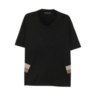 low brand T-shirt - Homme - Tops - Noir - Taille: L