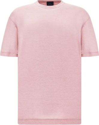 Paul & Shark Homme, Tops, Rose, Taille: 4XL T-Shirt en Jersey X-Soft Coton/Lyocell