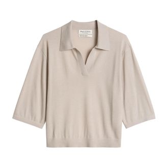 Marc O'Polo Strick-Poloshirt - - Knitwear - Damen - Beige - XL